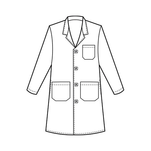 META Labwear Men's 38" Knot Button Lab Coat | Scott's Medical Supply